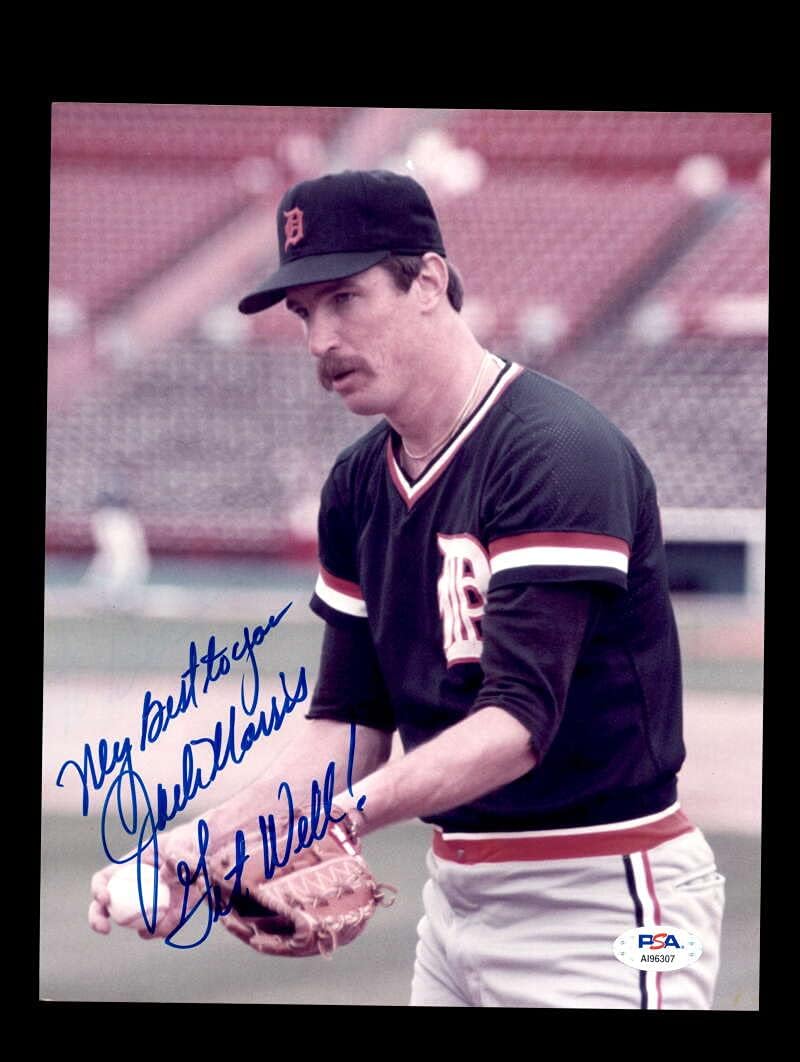 Jack Morris PSA DNA Coa Signed 8x10 Get Well Photo Autograph at Amazon ...