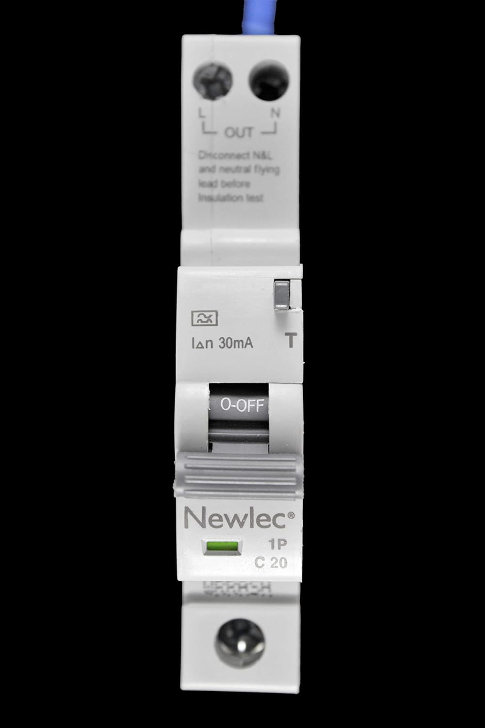 Newlec 20 AMP TYPE C 6kA 30mA RCBO NLRCBC2030C COMPACT: Amazon.co.uk ...