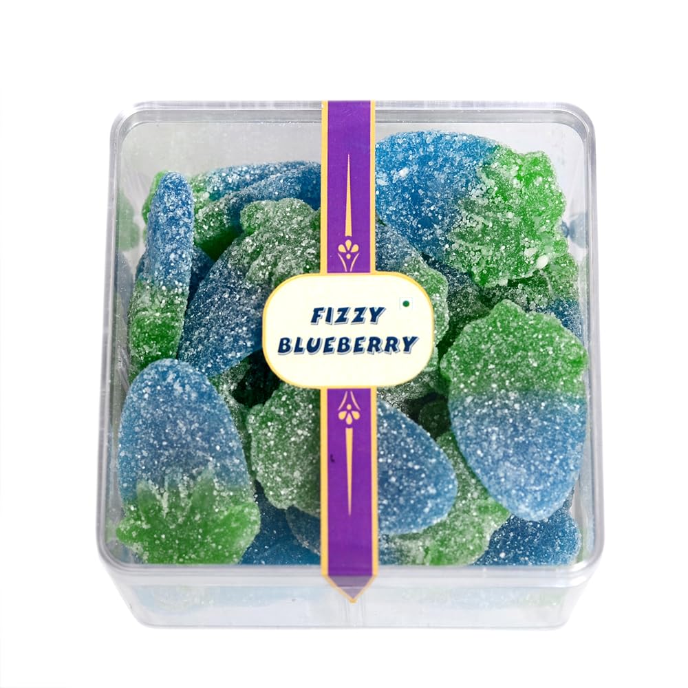Buy CandiExotics Veg Fizzy Blueberry Flavored Gummy Candies - Fruit ...