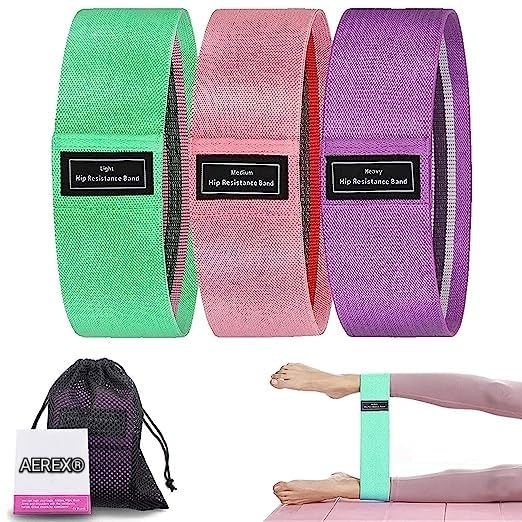 AEREX Heavy Duty Resistance Band Loop Hip Band Toning Workout Unisex ...