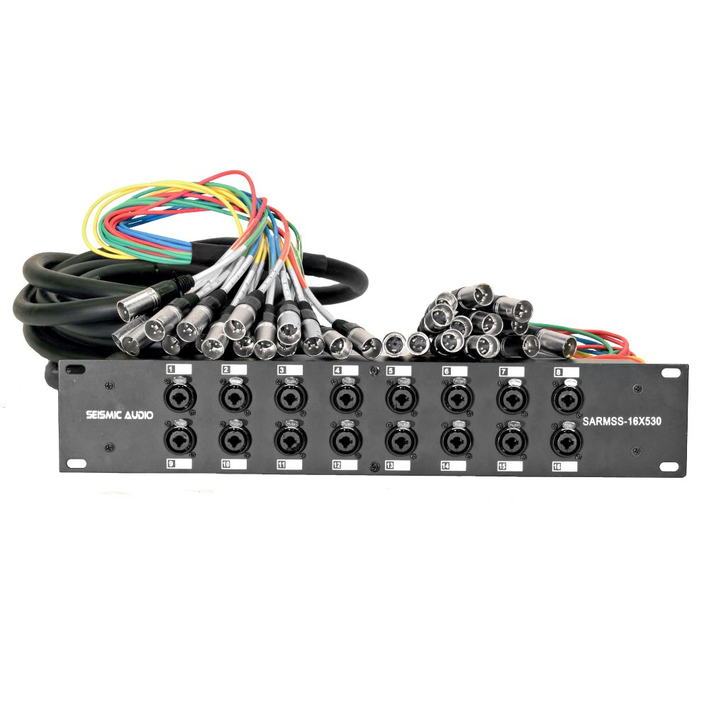 Snapklik.com : Seismic Audio Rack Mount 16 Channel TRS Combo Splitter ...