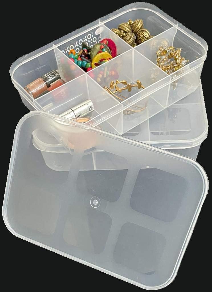 SPC Multipurpose Plastic Storage Boxes Large Set of 3 with Multipurpose ...