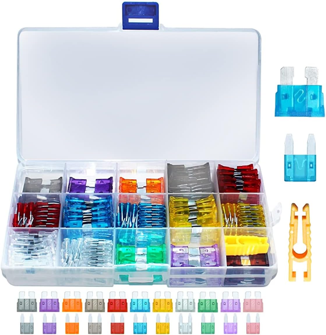 STHIRA® 165 Pcs Car Fuse Set Kit, ATC/ATM Car Fuses, Blade-Type ...