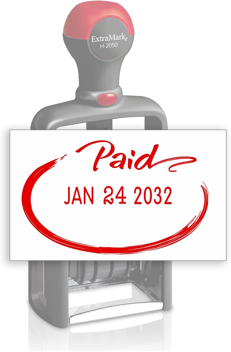 Amazon.com : Heavy Duty Style Office Date Stamp with Paid - Self Inking ...