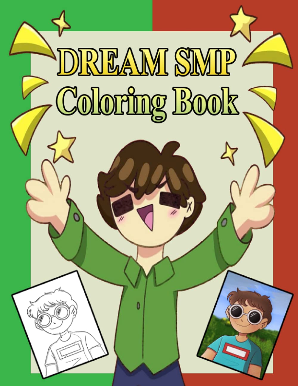 Dream SMP Coloring Book: Fun Coloring Book for Kids And Adults Members ...