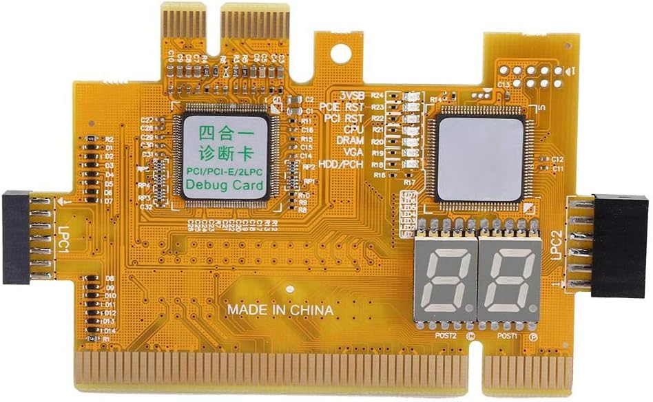 Amazon.com: 4‑in‑1 Multi-Function PCI-E Desktop Diagnostic Card ...