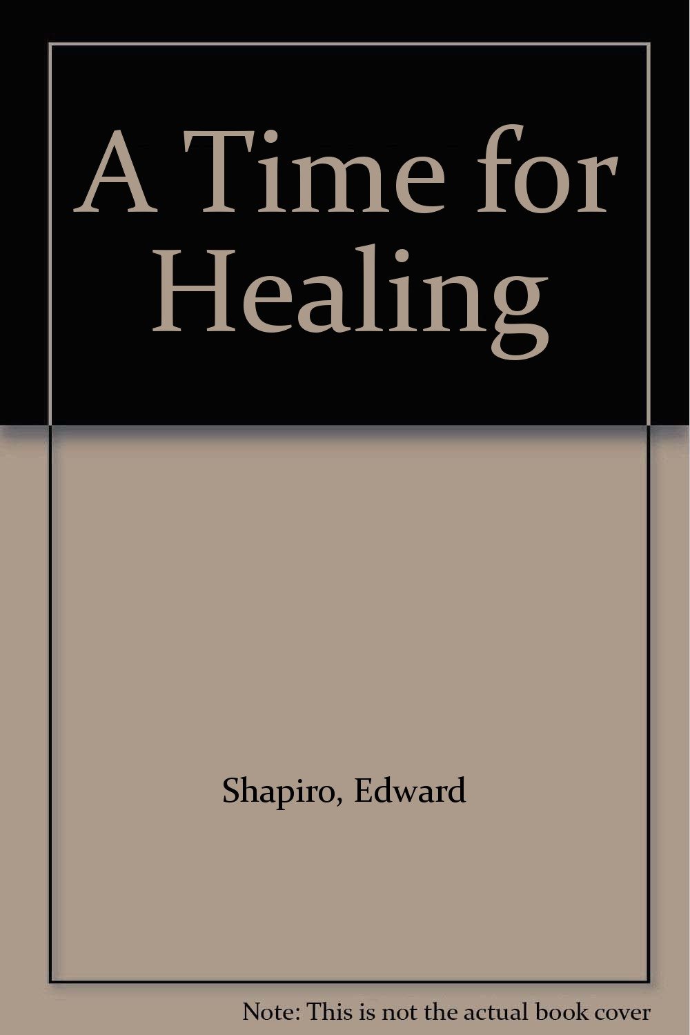 A Time for Healing: Edward Shapiro: Amazon.com: Books