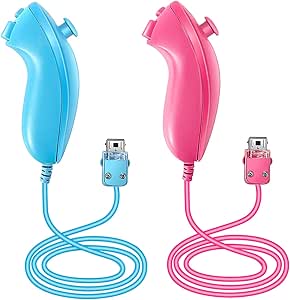 Amazon.com: NC Nunchuck Controller Joystick Gamepad Replacement for wii Nunchuck Controller ...