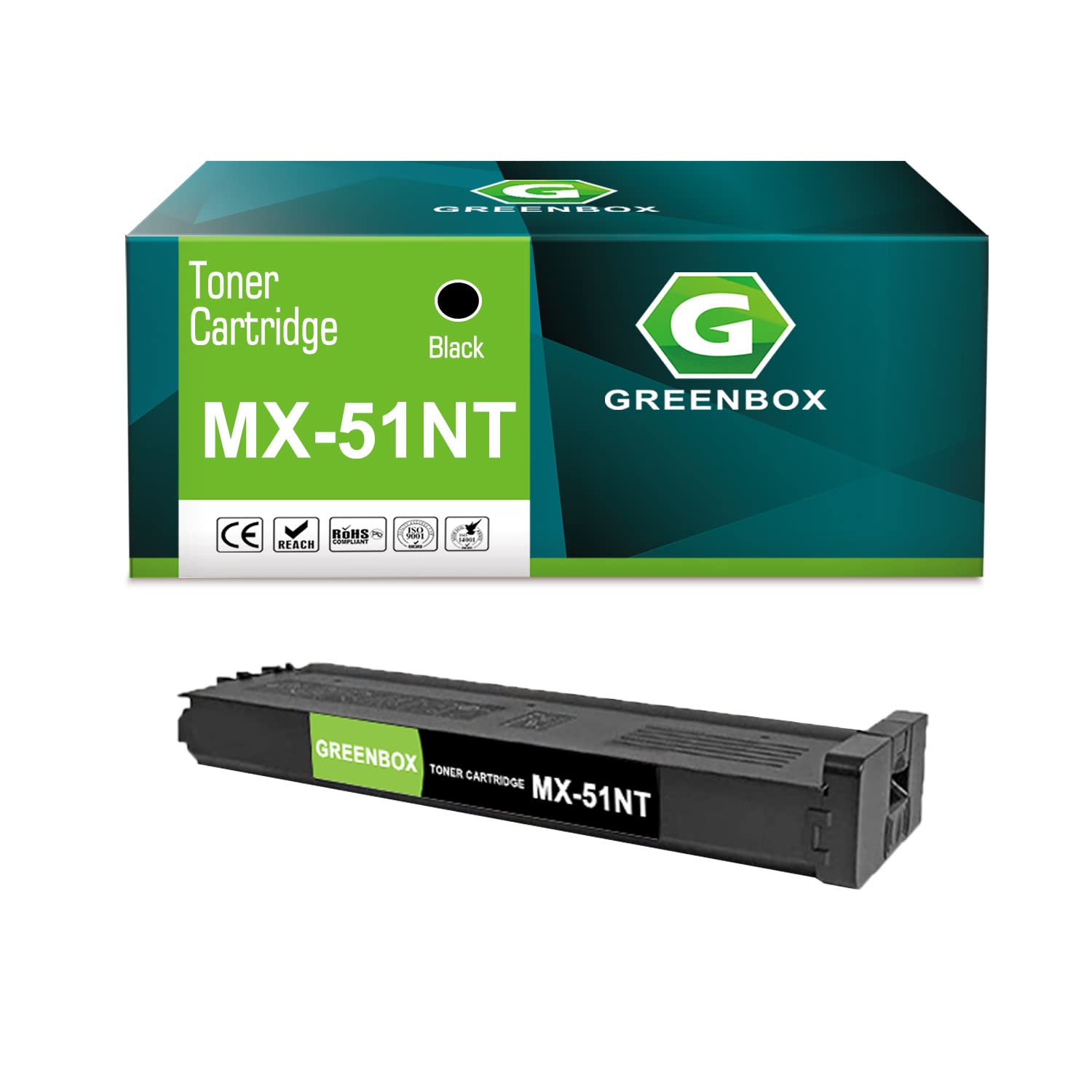 Amazon.com: GREENBOX Compatible MX51NT High Yield Toner Cartridge ...