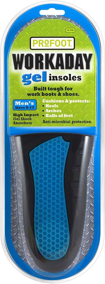 Amazon.com: PROFOOT Workaday Shoe Insoles for Men (Sizes 8-13) - High ...