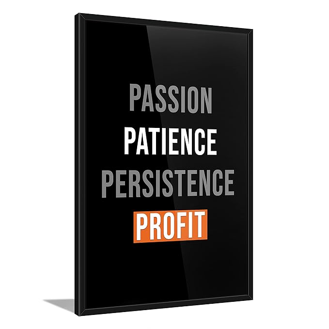 TRADEKA Share Market Trading Motivational Poster Wall Frame, Stock ...