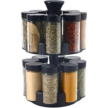 ProCook Rotating Spice Rack 16 Jars with Spices: Amazon.co.uk: Kitchen ...