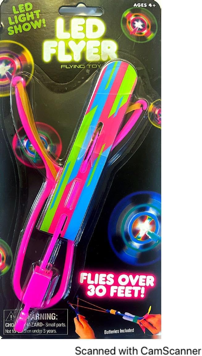 Amazon.com: LED Flyers, Flying Toys (Pink) Sling Shot