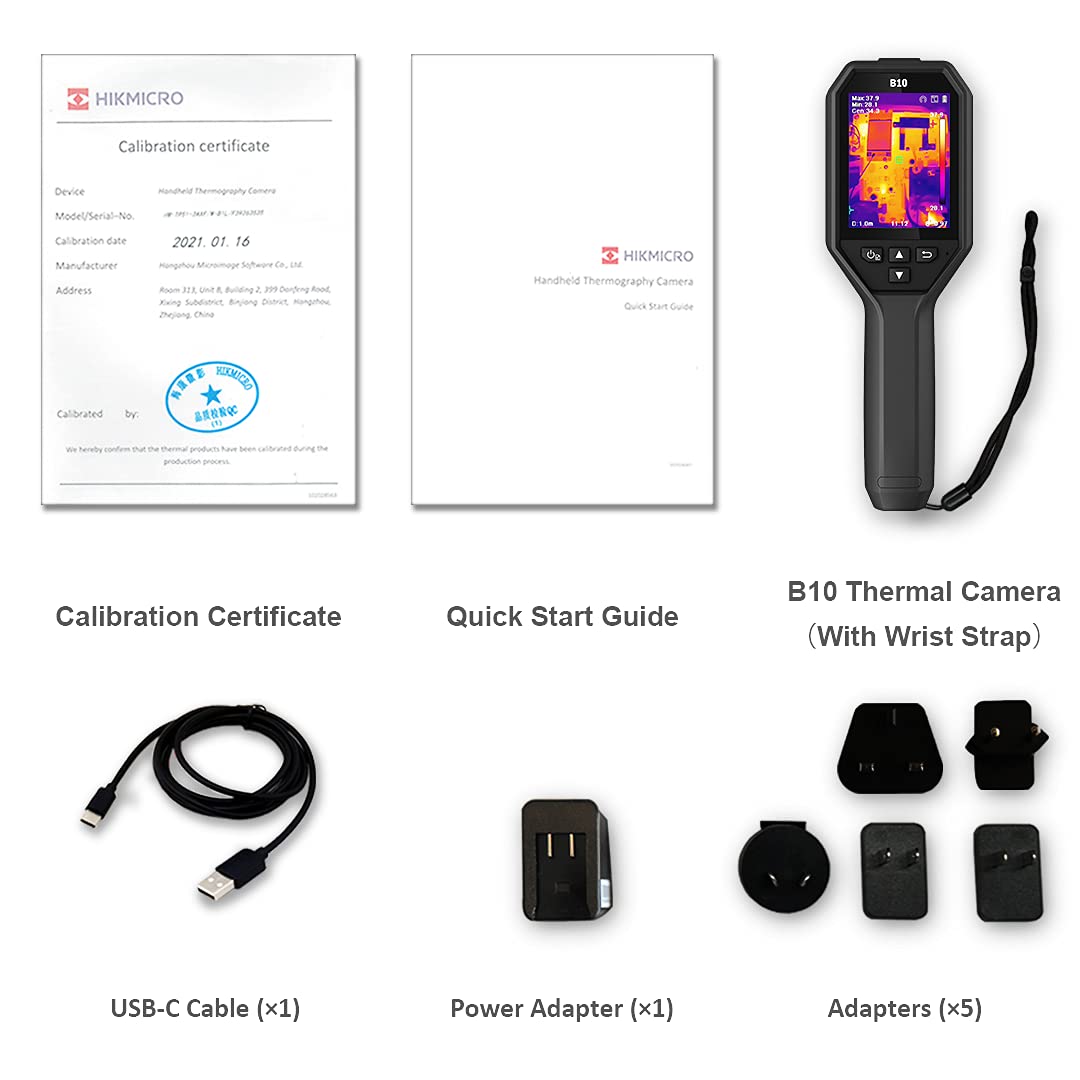 HIKMICRO B10 256 x 192 IR Resolution Thermal Imaging Camera with 2MP ...