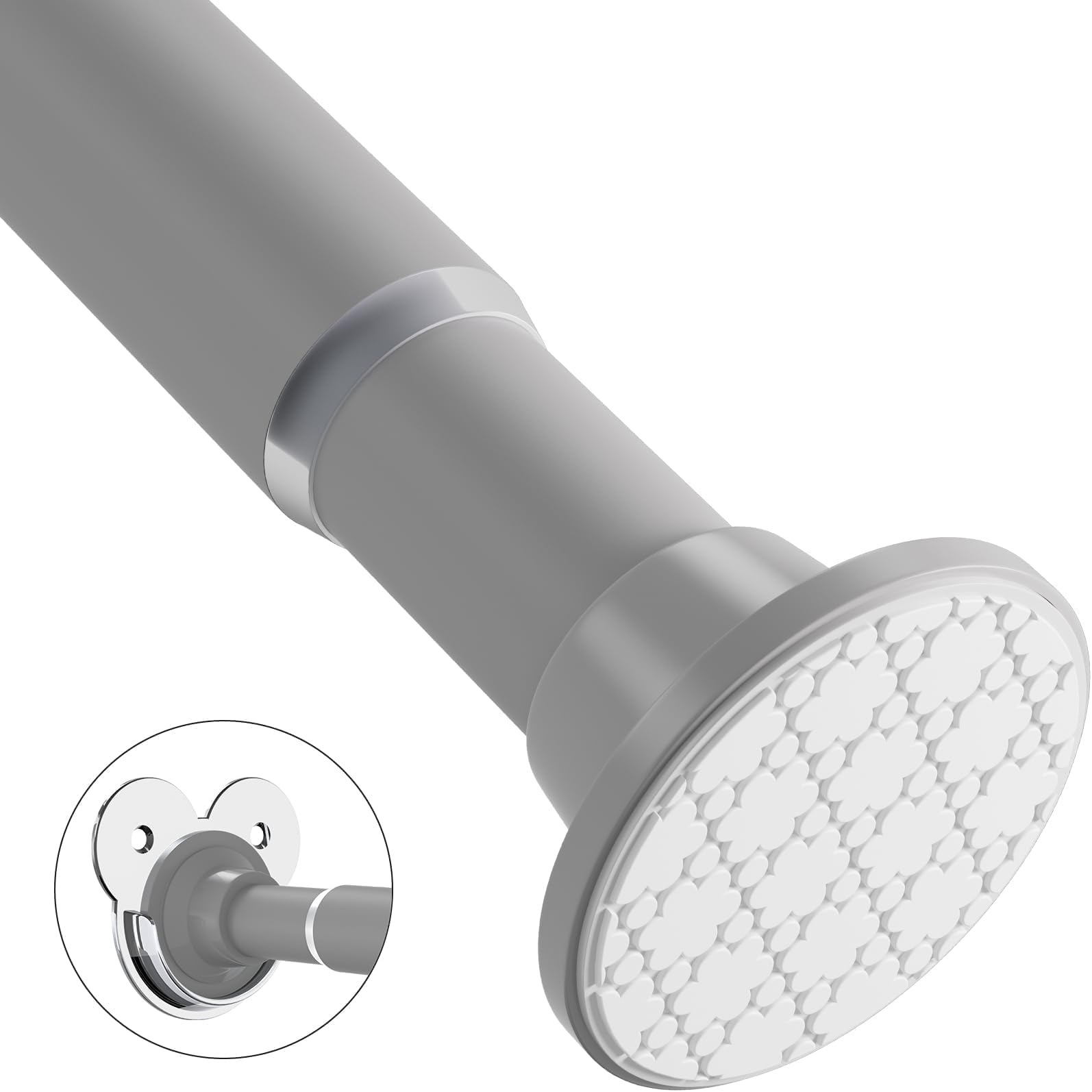 Amazon.com: XUXRUS Shower Curtain Rod Tension 42-73 Inches Spring ...