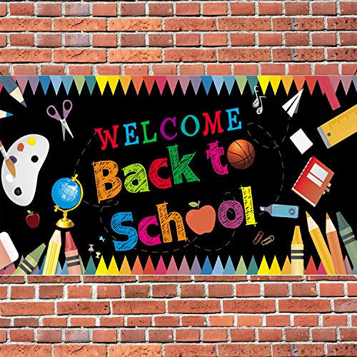 Buy Welcome Back To School Banner - Extra Large Fabric 70" X 40 ...