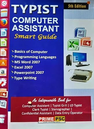 ( Prime PSC ) Kerala PSC Typist Computer Science Smart Guide - 5th ...