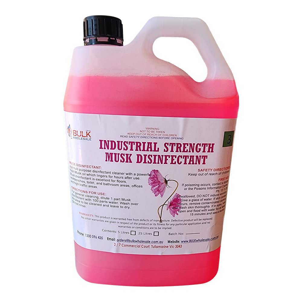 Bulk Blendz Concentrated Industrial Strength Musk Disinfectant 5 Litre ...