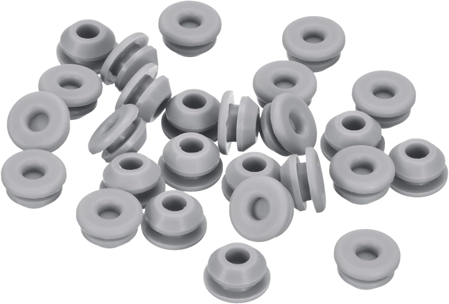 Amazon.com: uxcell 25Pcs Silicone Plugs, Grey, 6.5-7mm Hole Size, Round ...