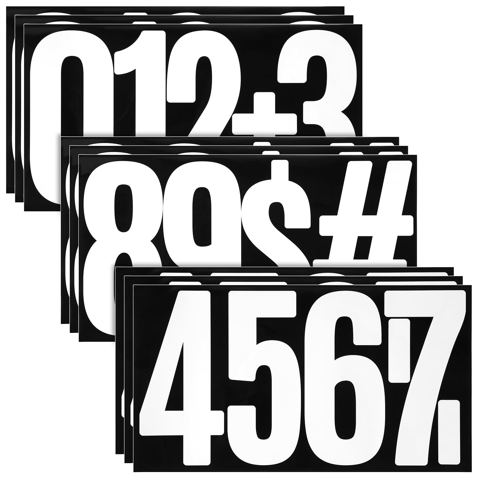 Amazon.com: 9 Sheets 45 Pcs Mailbox Numbers Stickers, 6 Inch Large ...