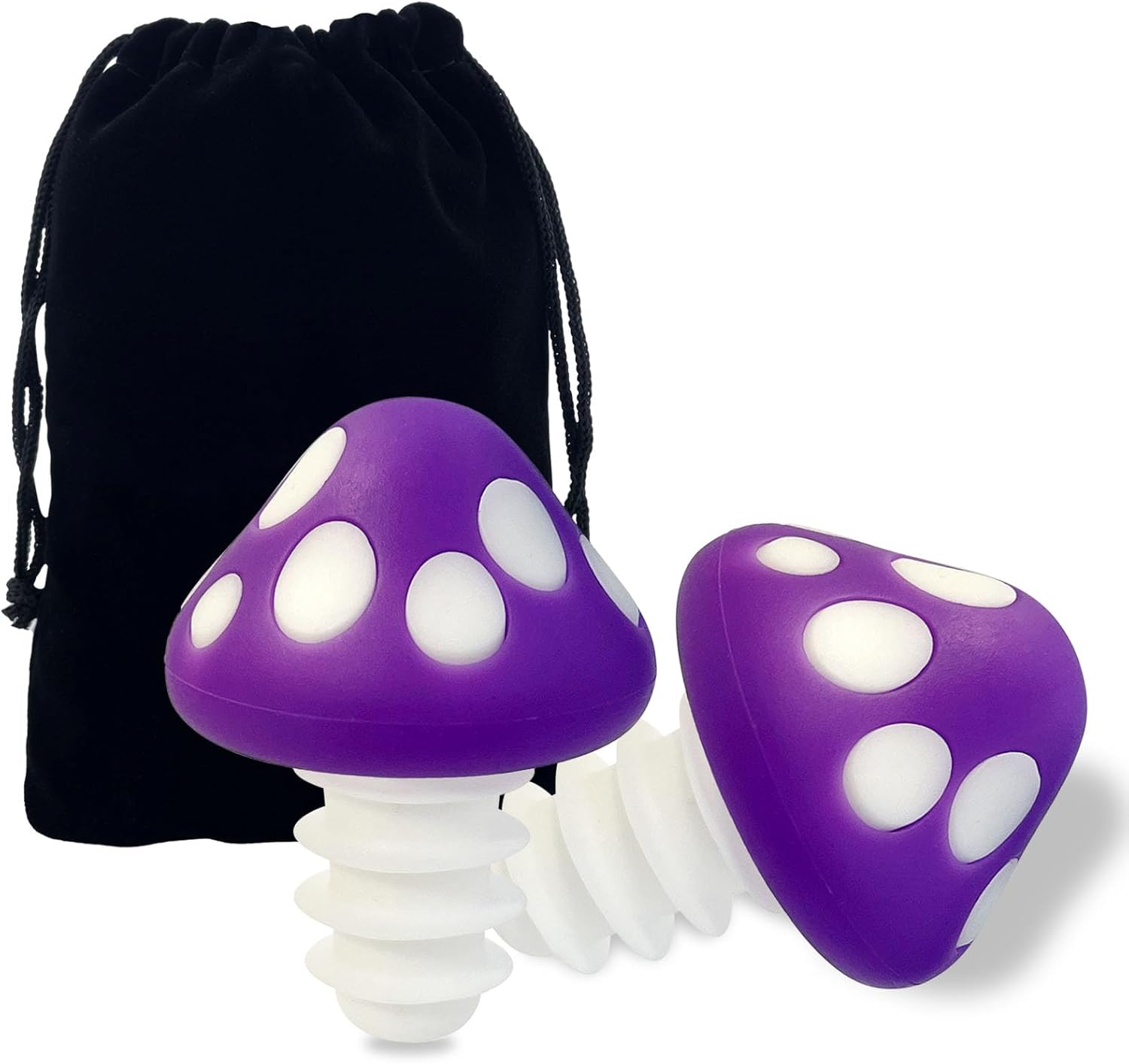 Amazon.com: Purple Mushroom Wine Stoppers - 2pcs Bottle Stoppers for ...