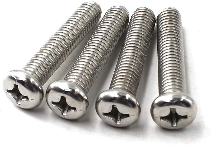 M4x25 Phillips Screws 304 Stainless Steel Metric Machine Screw Bolt ...