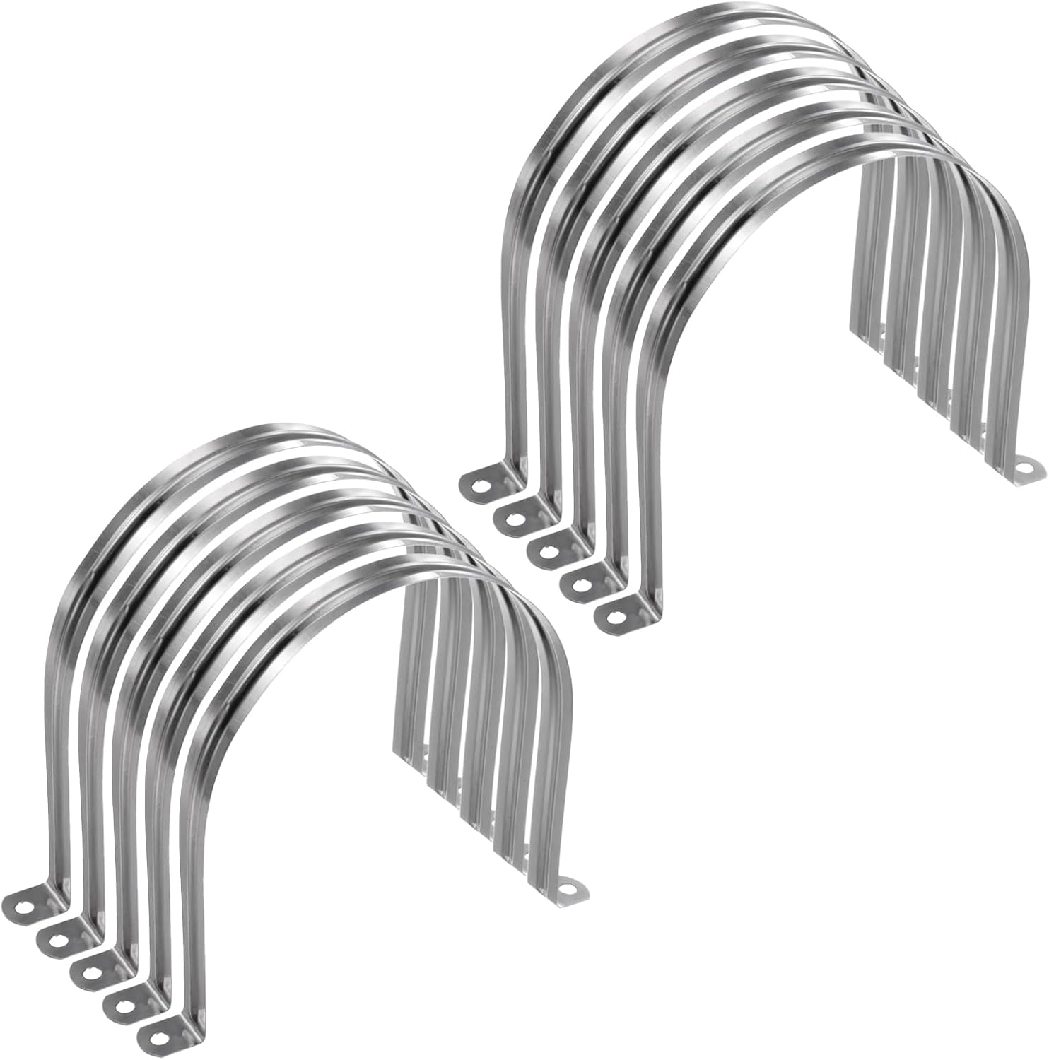 10pcs 6 Inch (150mm) U Shaped Brackets, Pipe Brackets & Clamp -Downpipe ...