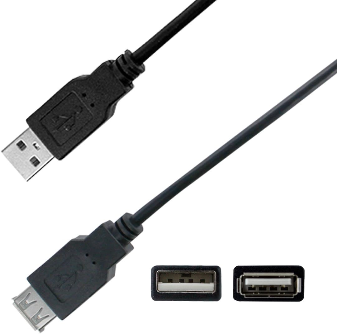Amazon.com: NavePoint USB 2.0 Type A Male to Type A Female Cable 3 Ft ...