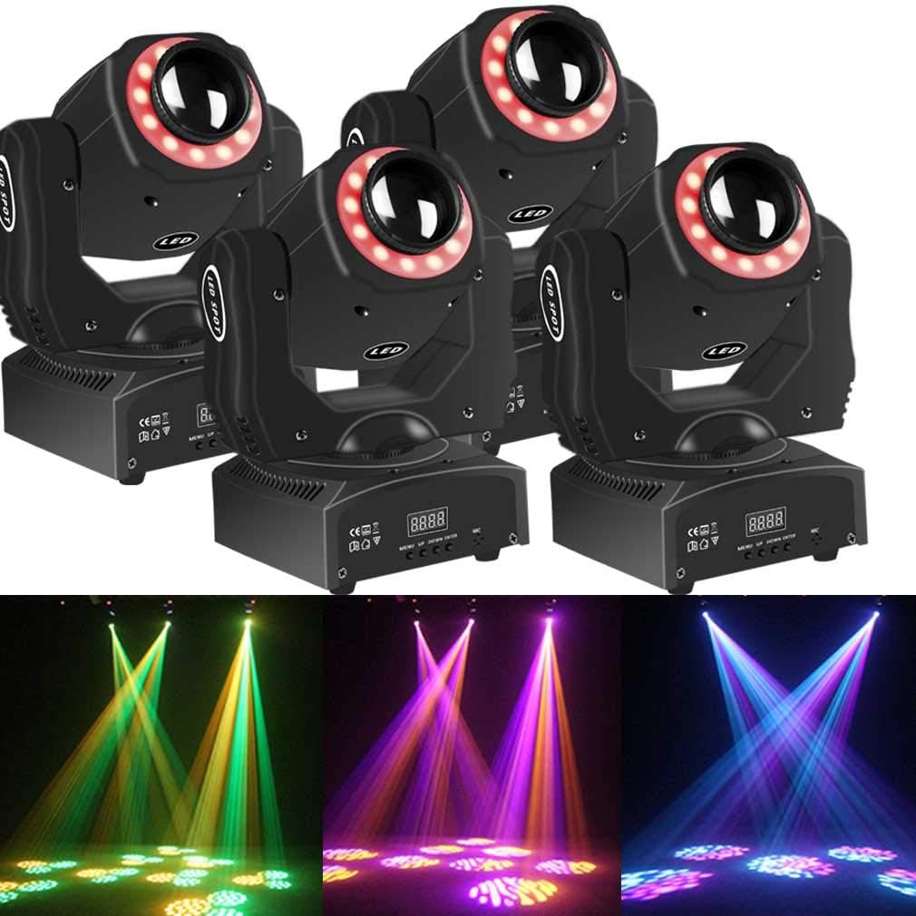 Amazon.com: Upkinds LED Moving Head Light 60W RGBW Mini Moving Beams ...
