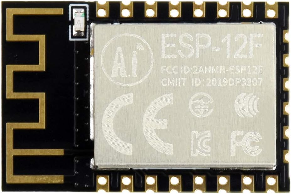 Amazon.com: Waveshare ESP-12F WiFi Module Based on ESP8266 with Built-in 32Mbit Flash in Small ...