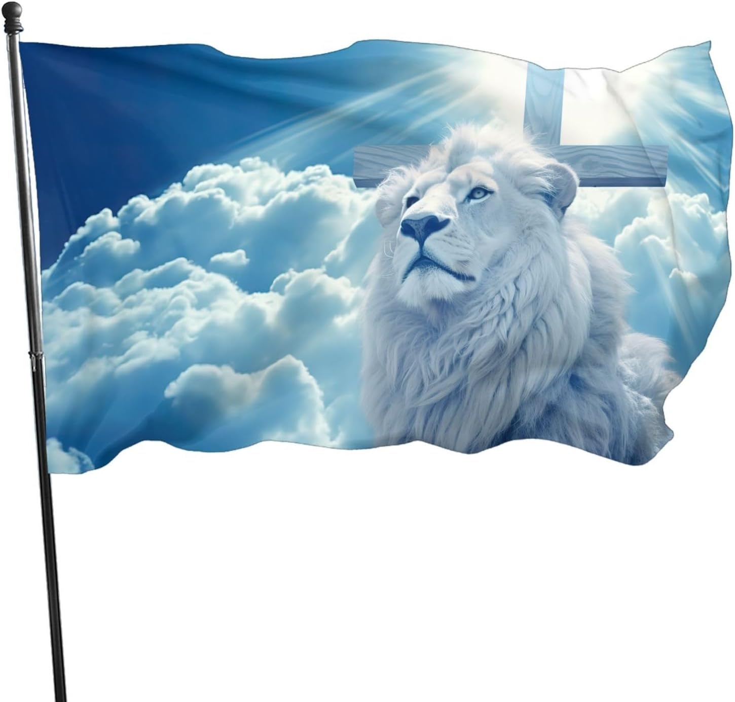 Amazon.com : Ali Yee Tribe of Judah Lion 3 x 5 Feet Flag -Uv Fade ...