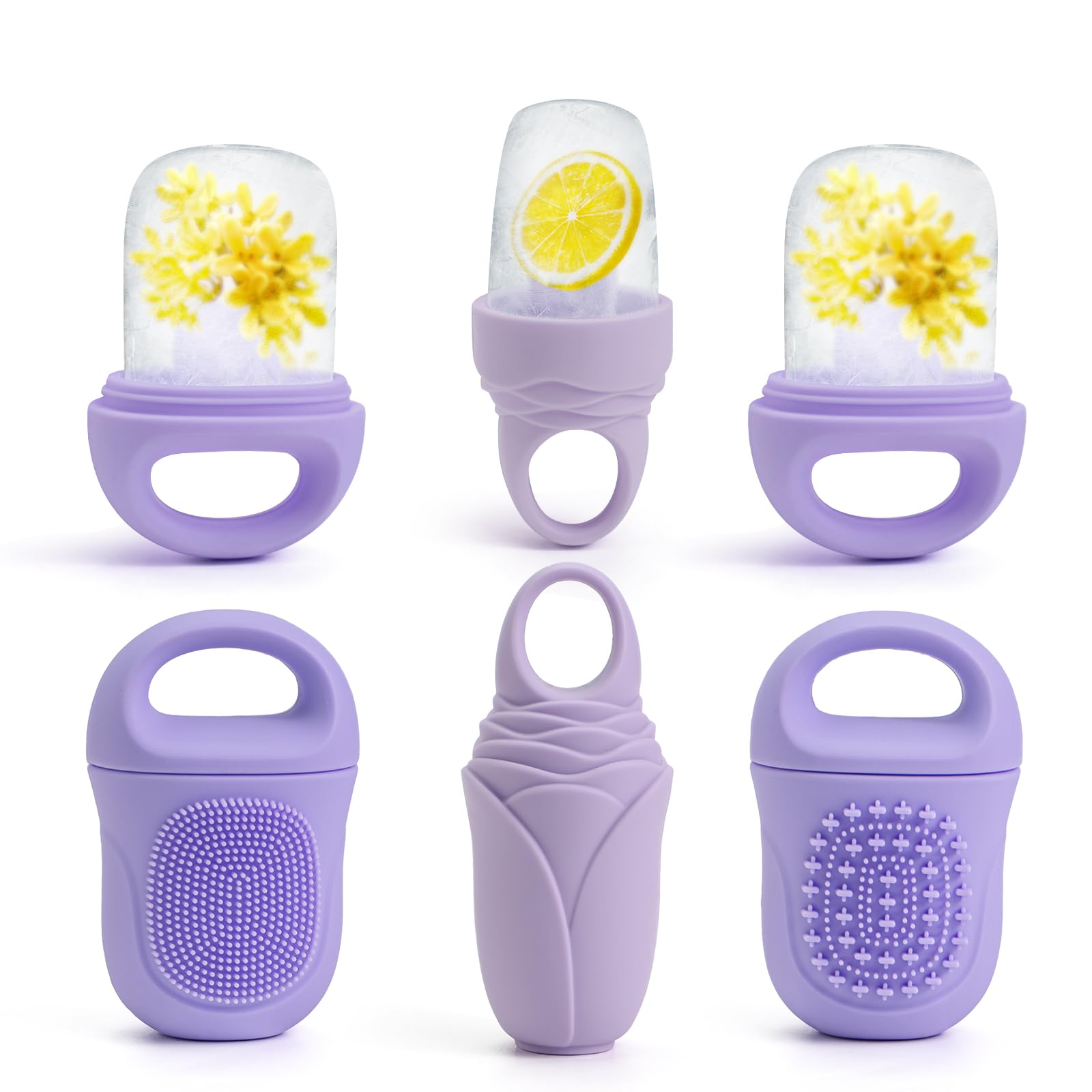 Amazon.com: 3 pcs Facial Ice Roller Silicone Mold Reusable for Face ...