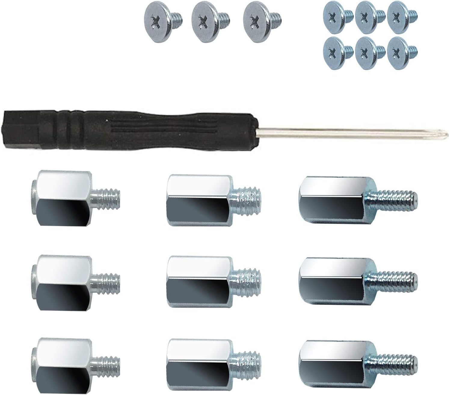 SGTKJSJS M.2 NVME SSD Mounting Screws, 18 Pieces, Suitable for ASUS ...