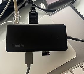 Amazon.com: Belkin 5-in-1 Powered USB-C & USB Hub, USB-C Docking ...