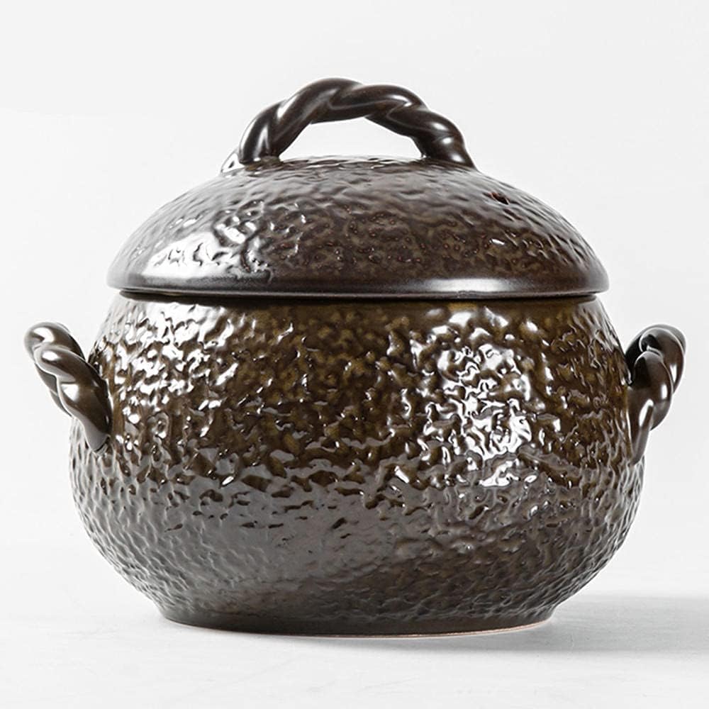 Terracotta Casserole Pot Ceramic Casserole Clay Cooking Pot Non-Sticky ...