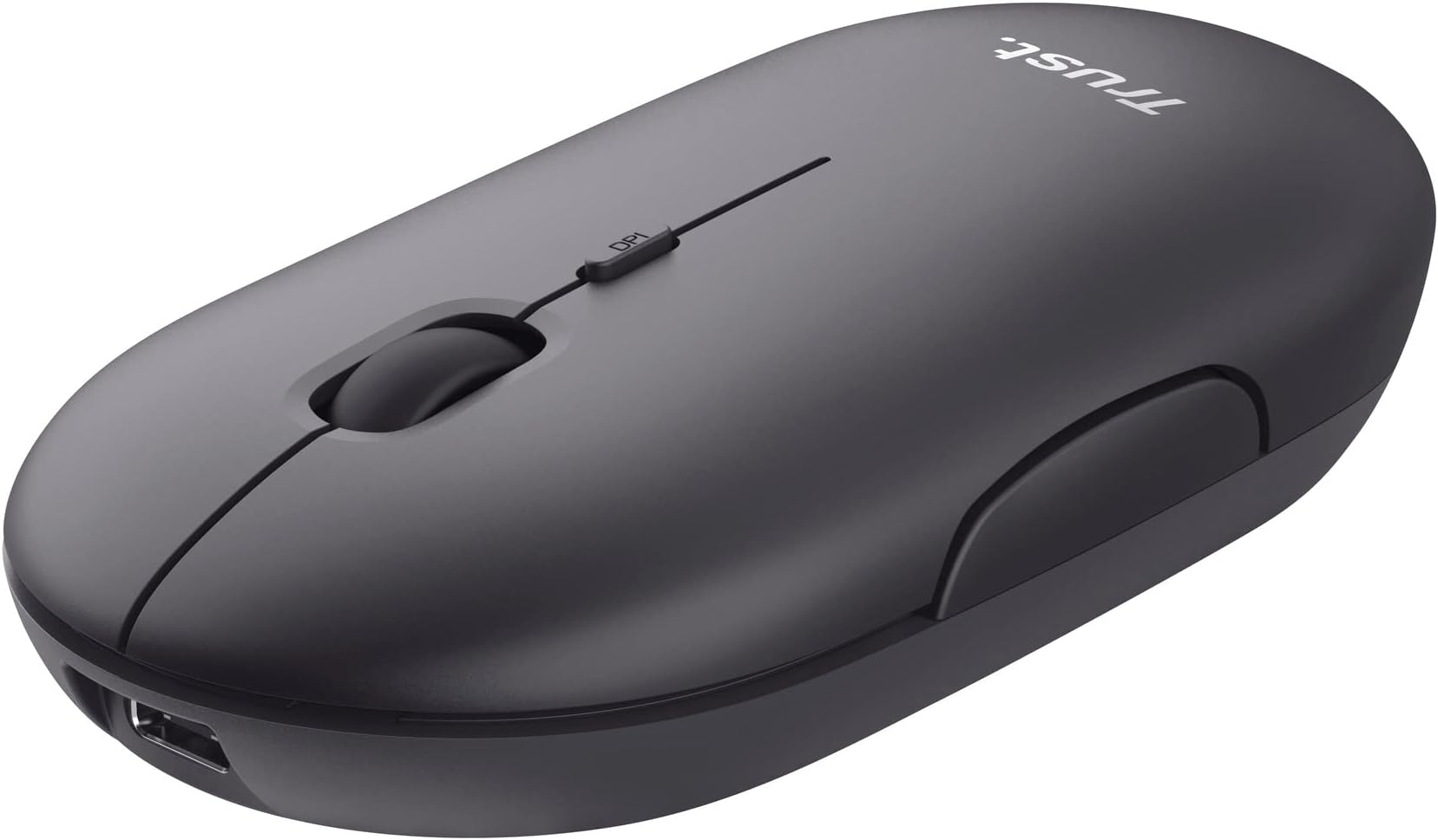 Trust Puck Wireless Mouse, Bluetooth or 2.4 GHz with USB Mini-Receiver ...