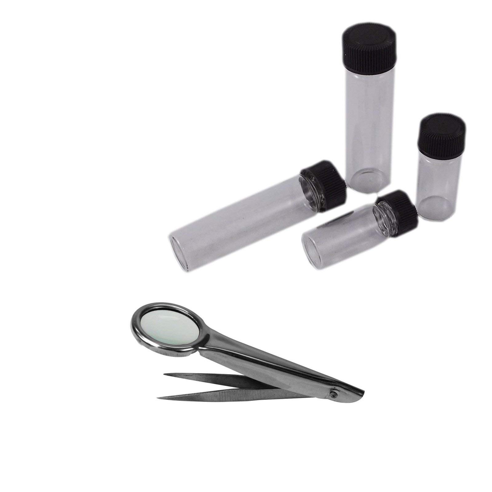 Snapklik.com : 5pc Gold Rush Gold Panning Tweezer And Vial Combo Set