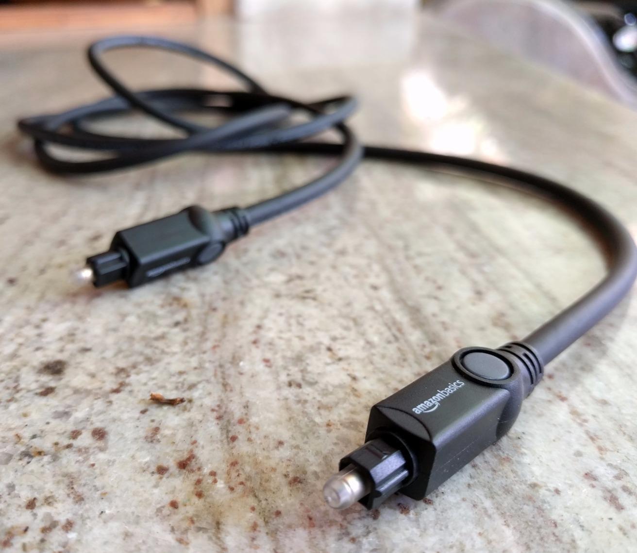 Buy AmazonBasics CL3 Rated (in-Wall Installation) Toslink Cable - 25 ...