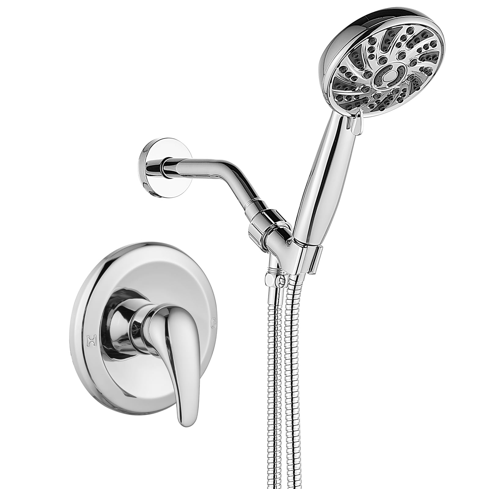 gotonovo Single-Handle Shower Faucet Set Shower Kit with Valve Shower ...