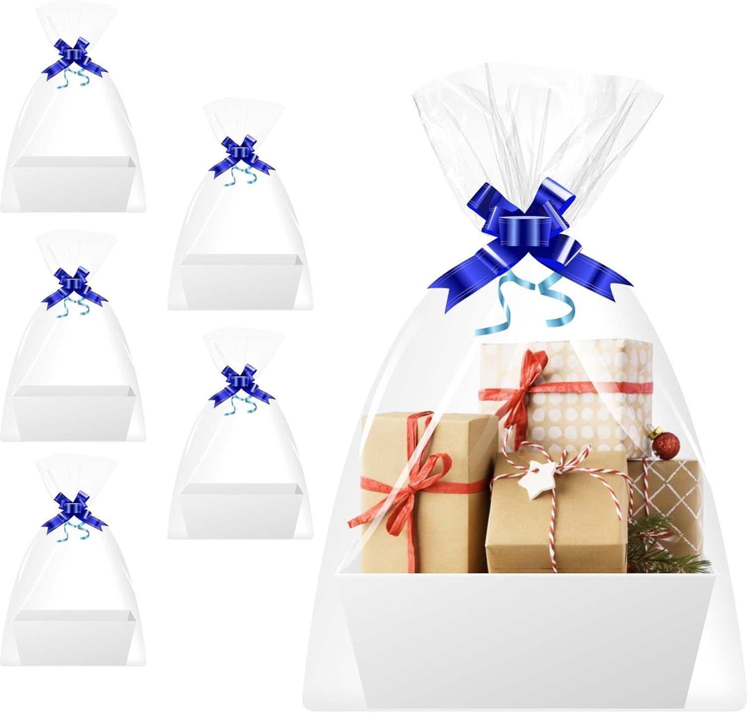 Amazon.com: Baskets For Gifts Empty Organizing,【5PK】 White Small Gift ...