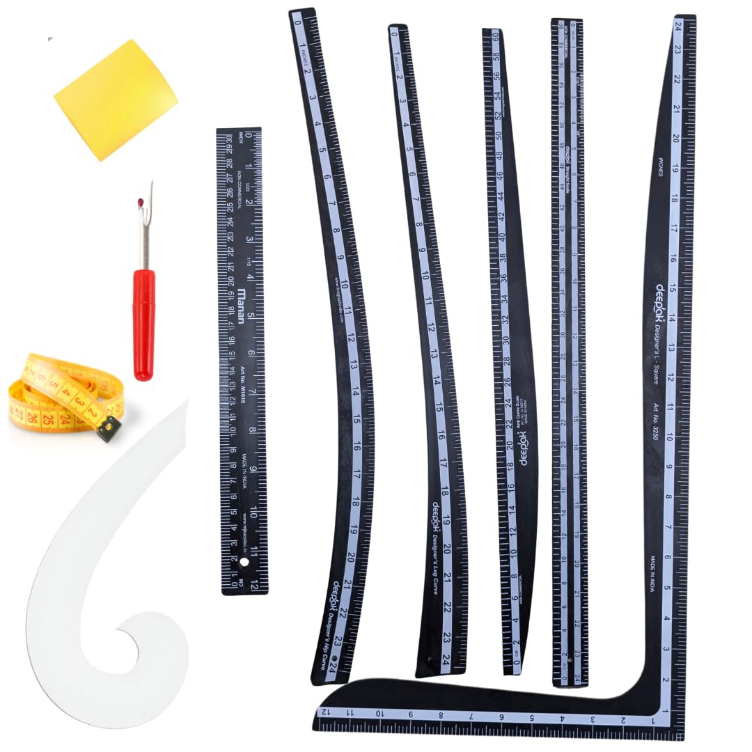 Tailoring Scales Full Set with Seam Ripper, Inch Tape, Fabric Markers ...