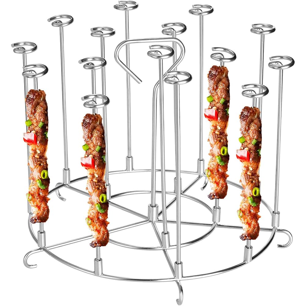 Vertical Skewer Rack For Air Fryer 304 Stainless Steel Air Fryer Skewer ...