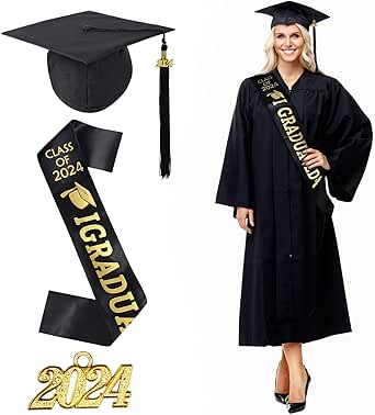 JONRRYIN Toge University Diploma, 2024 University Dress Set, Adjustable ...