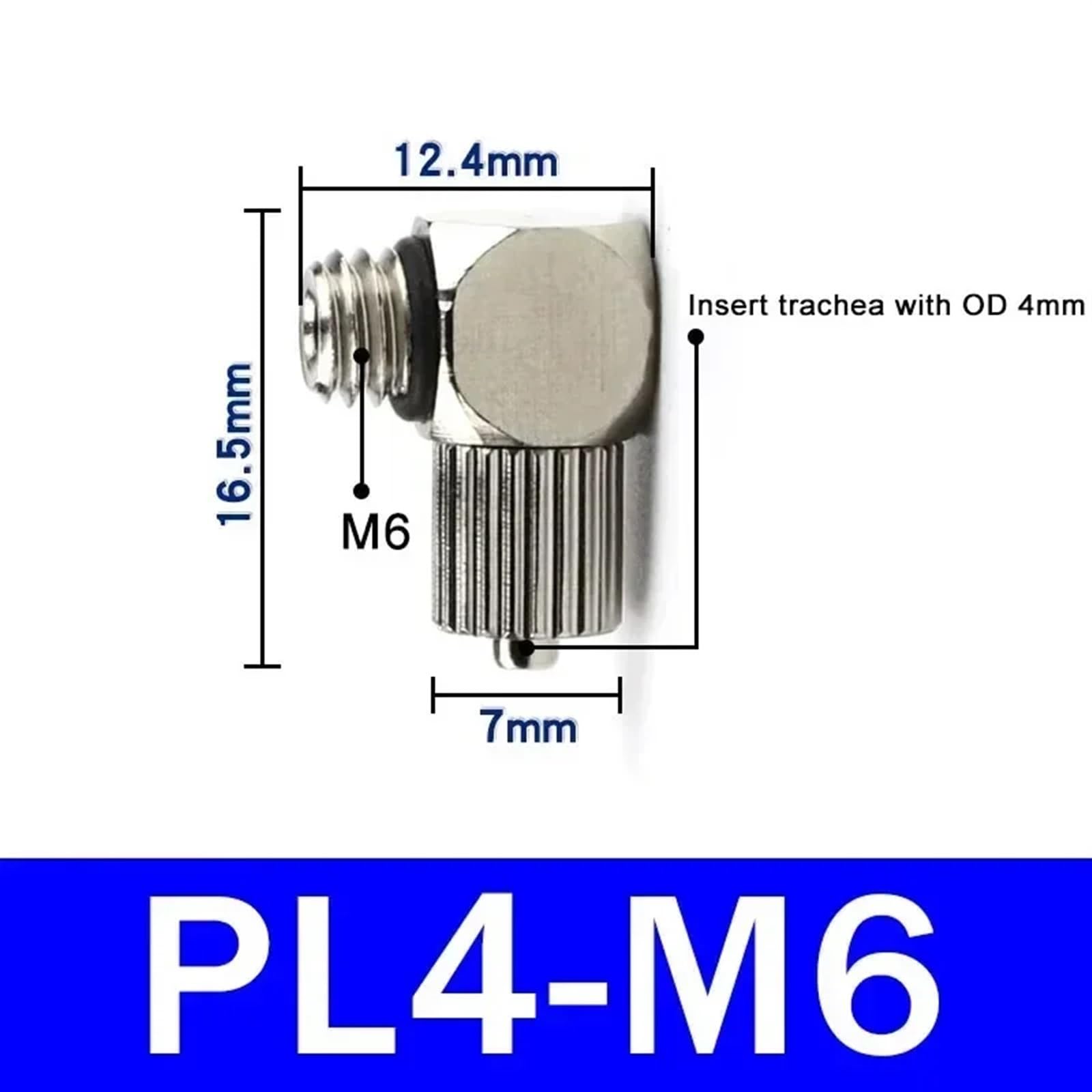 Pneumatic Air Tool Connectors 10-Piece M3 M4 M5 M6 Mini Quickscrew ...