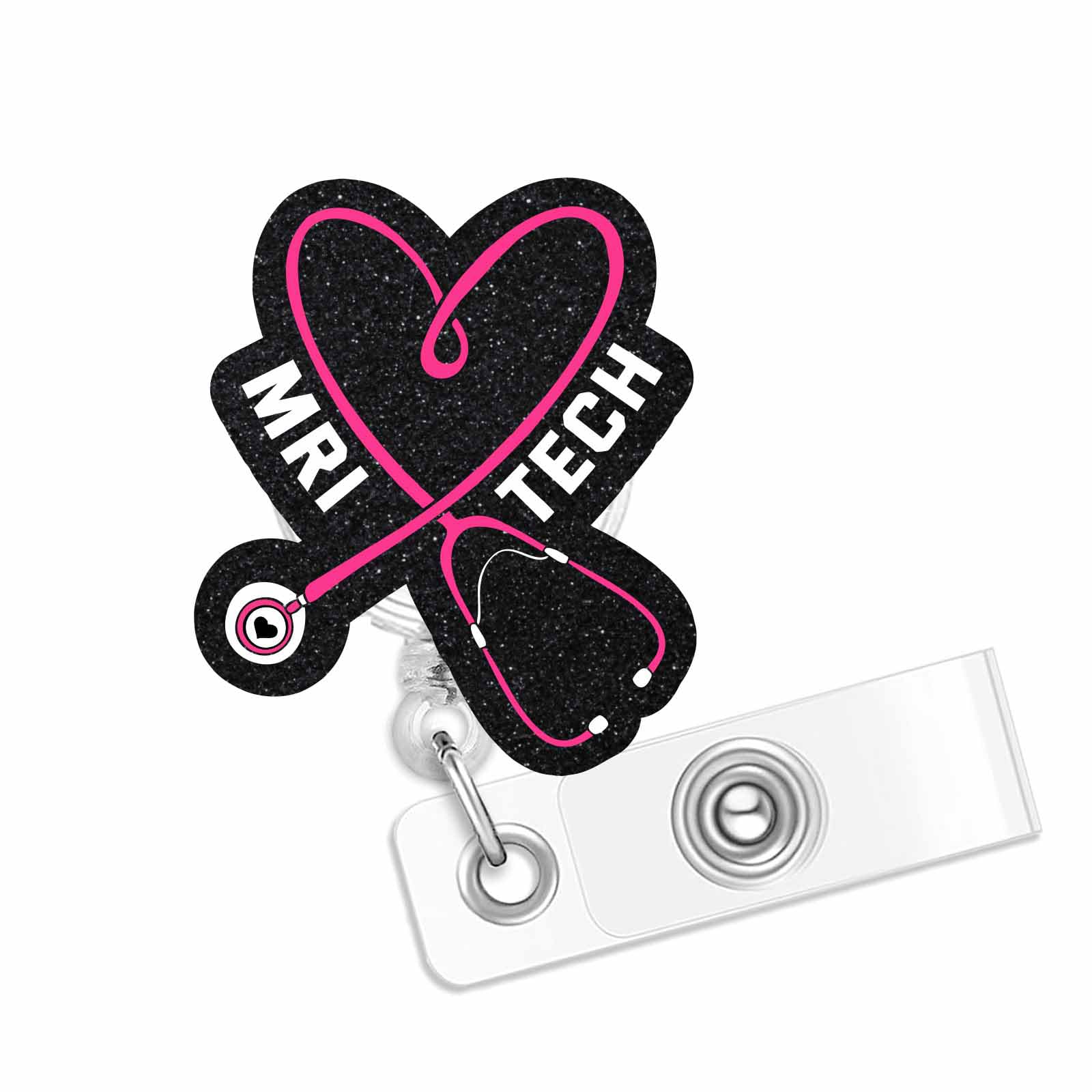 Snapklik.com : MRI Tech Badge Reel, Funny Stethoscope Badge Reels ...