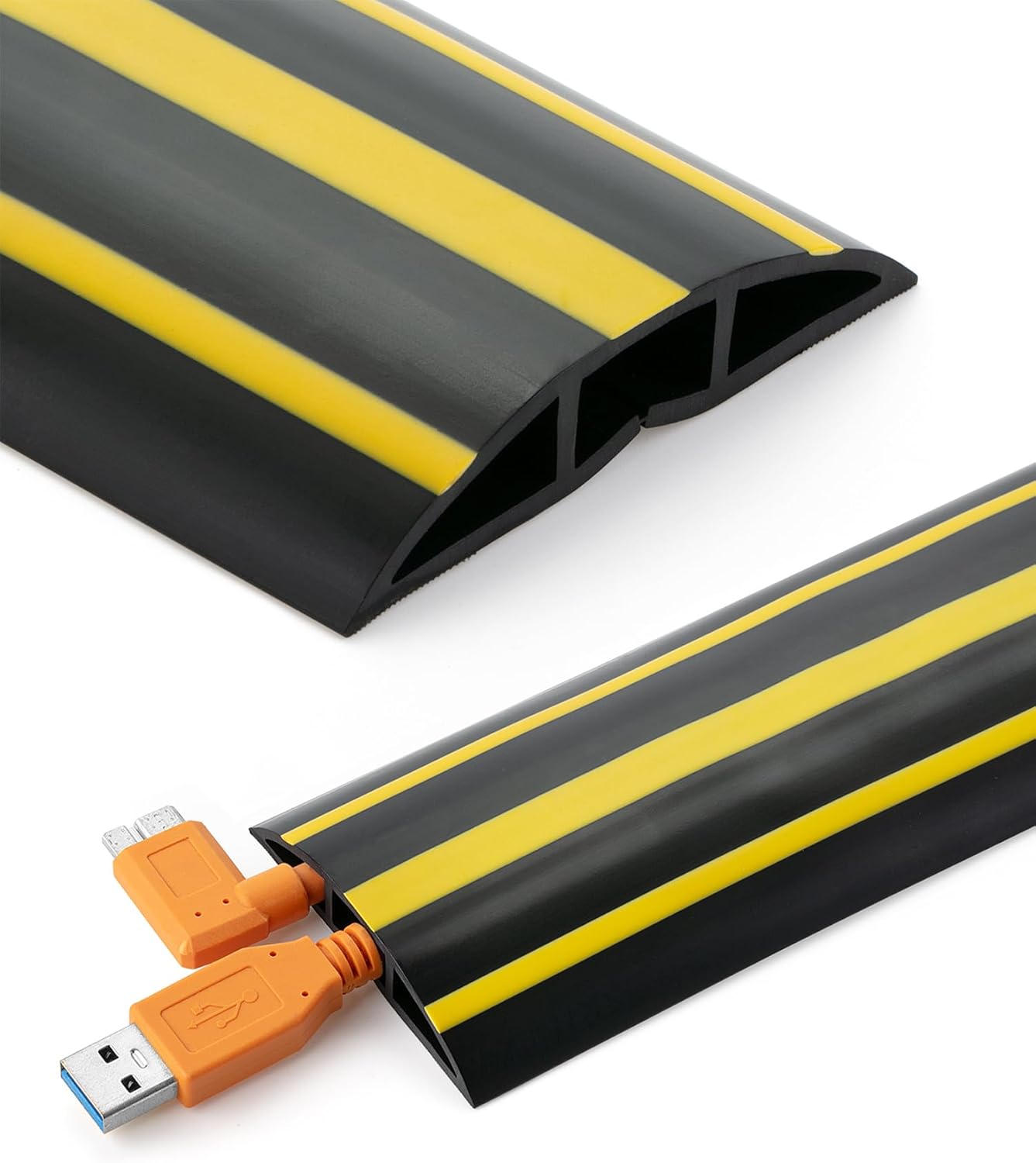 Amazon.com: Bates- Floor Cord Cover, 6ft Cable Cover, Black & Yellow ...