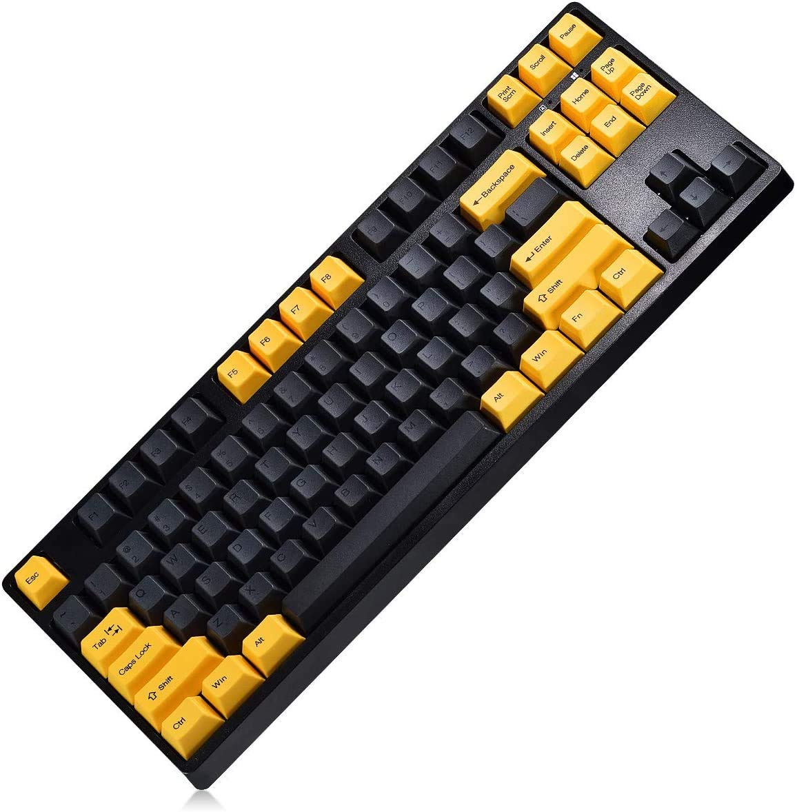 Buy SKYAE Mechanical Keyboard 87 Keys White Light Green Axis Red Axis ...