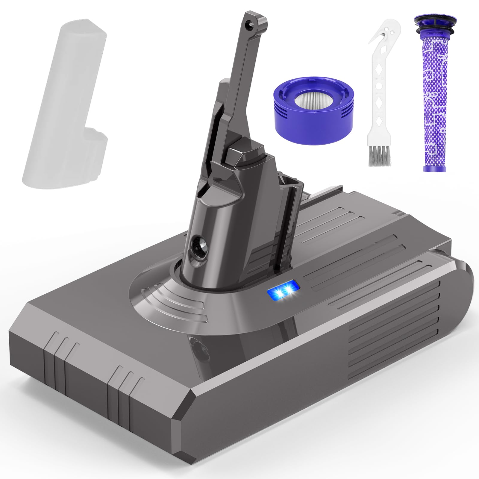 Upgraded 4600mAh Battery Replacement for Dyson V8 Animal V8 Absolute V8 ...