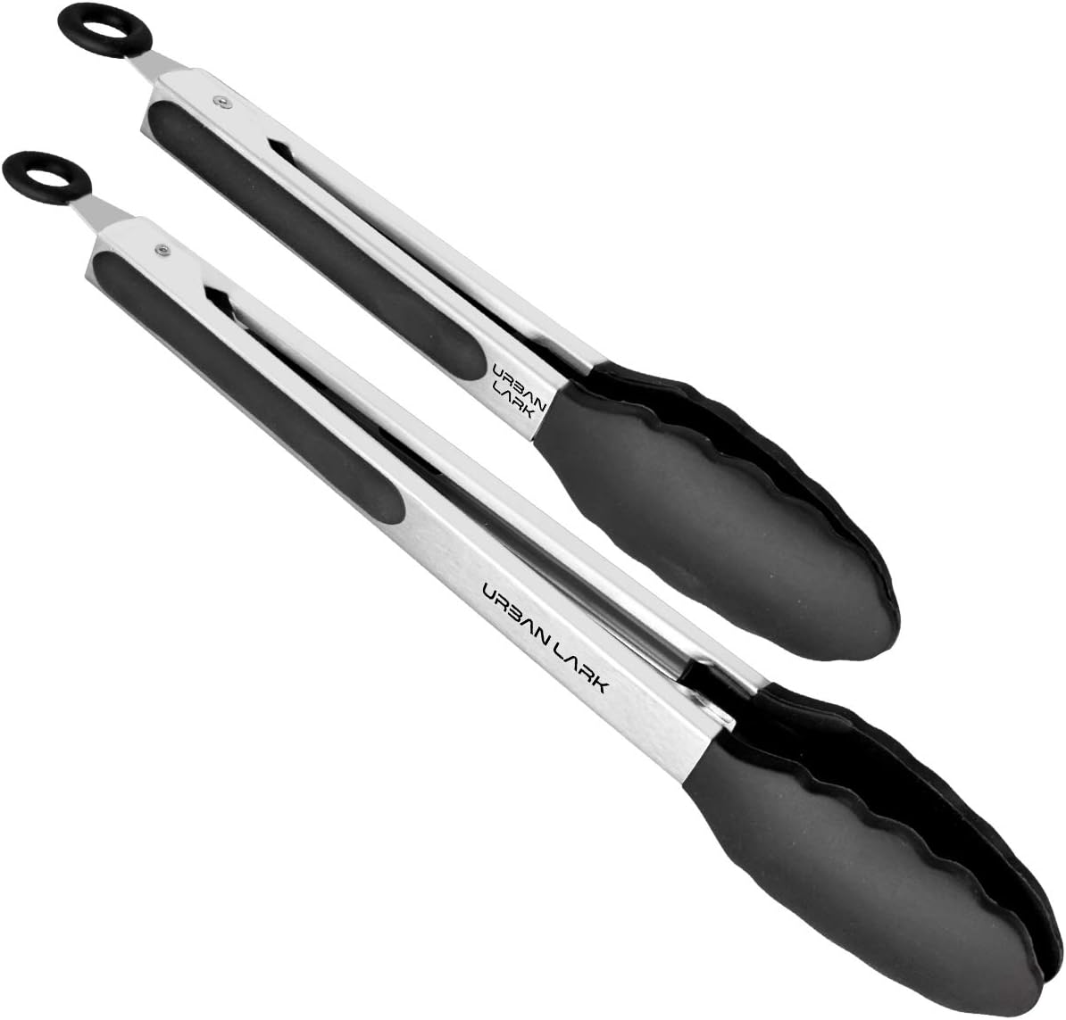 iNeibo Kitchen Premium Silicone Tongs - Pack of 2, 9"and 12" - Non-slip ...