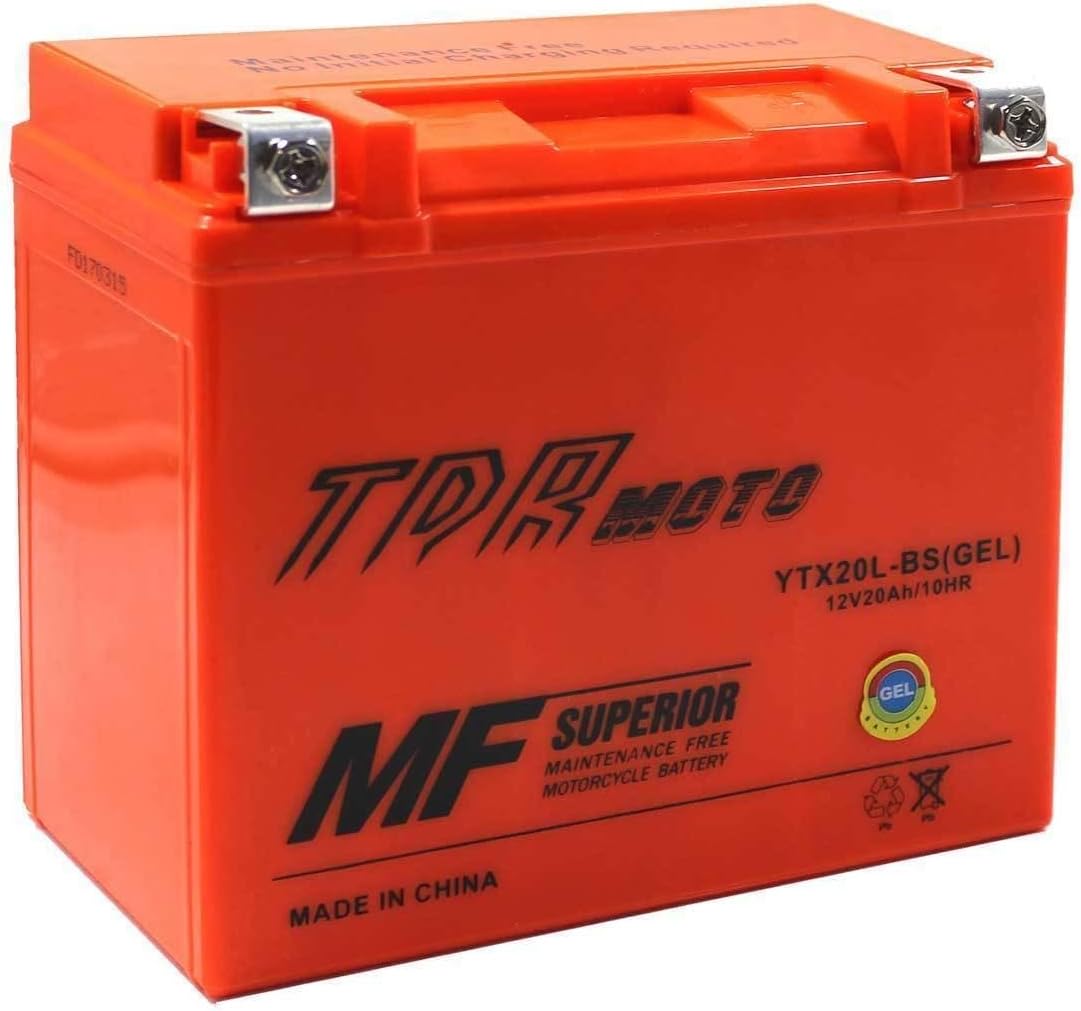 TDR GEL 12V 20AH YTX20L-BS Motorcycle Battery for Davidson FLS FLST ...
